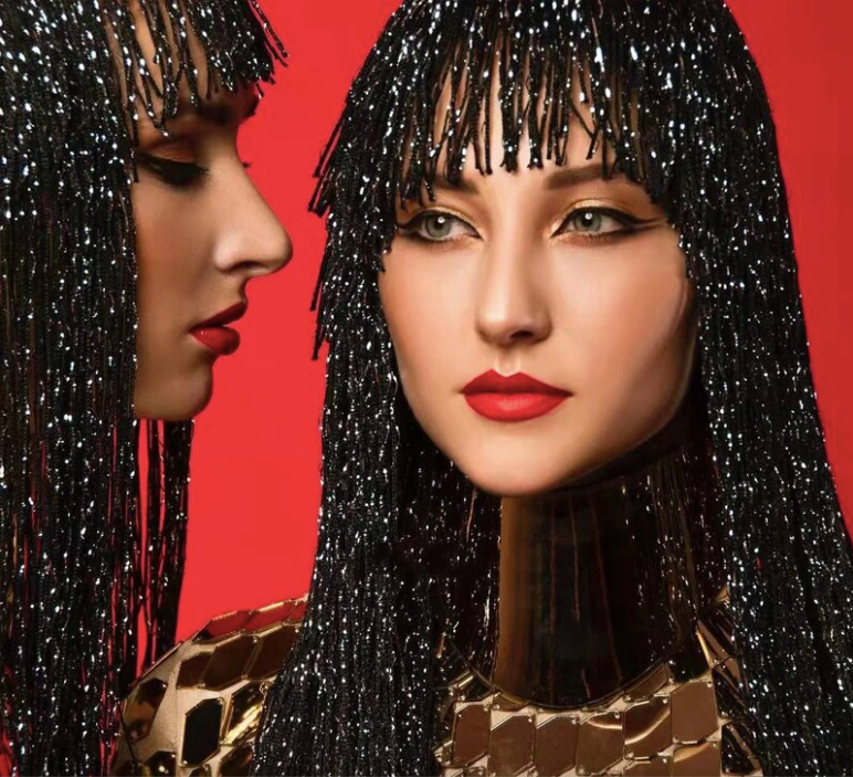 Cher Costume Wig Cosplay Performance Halloween Party Costume Tinsel ...